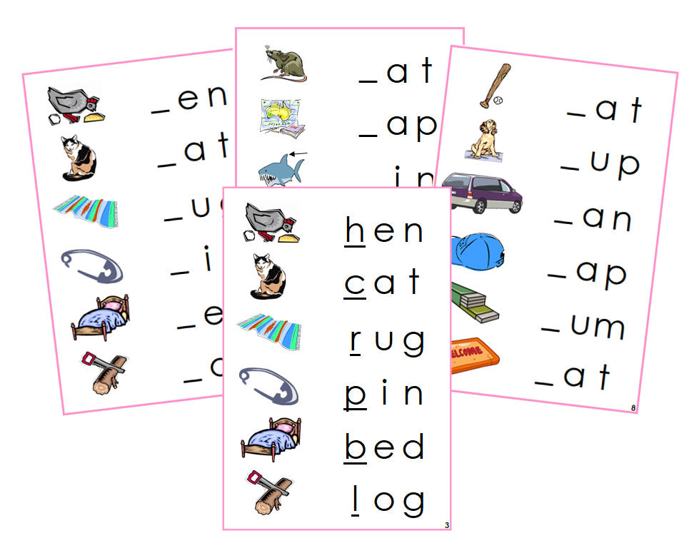 Montessori Pink Language Series - Montessori Print Shop Digital Download