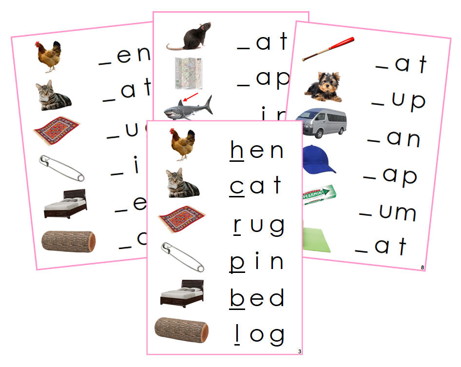 Montessori Pink Language Series (photos) - Montessori Digital Download ...