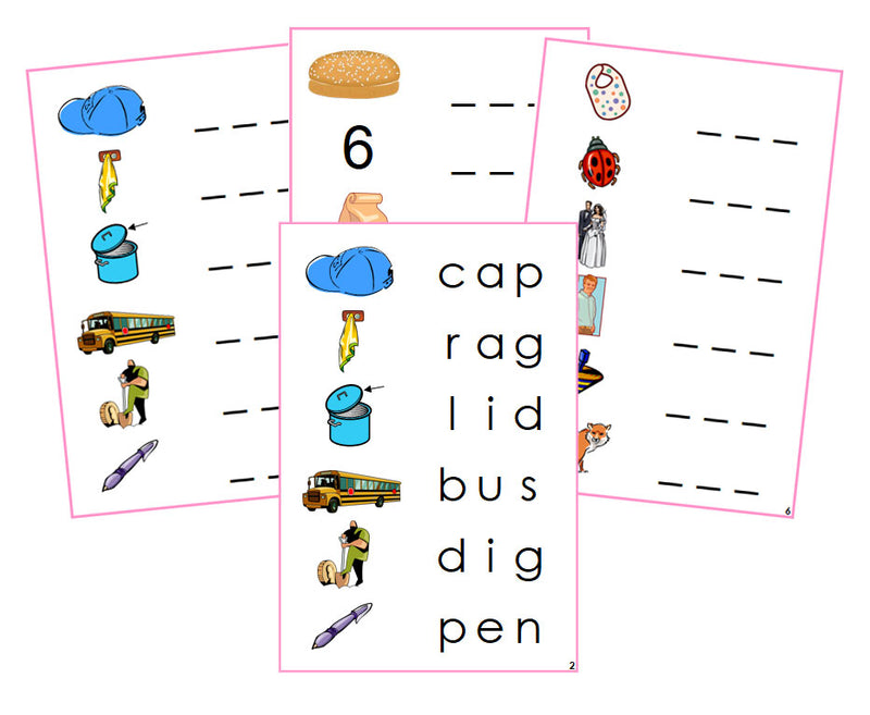 Montessori Pink Language Series - Montessori Print Shop Digital Download
