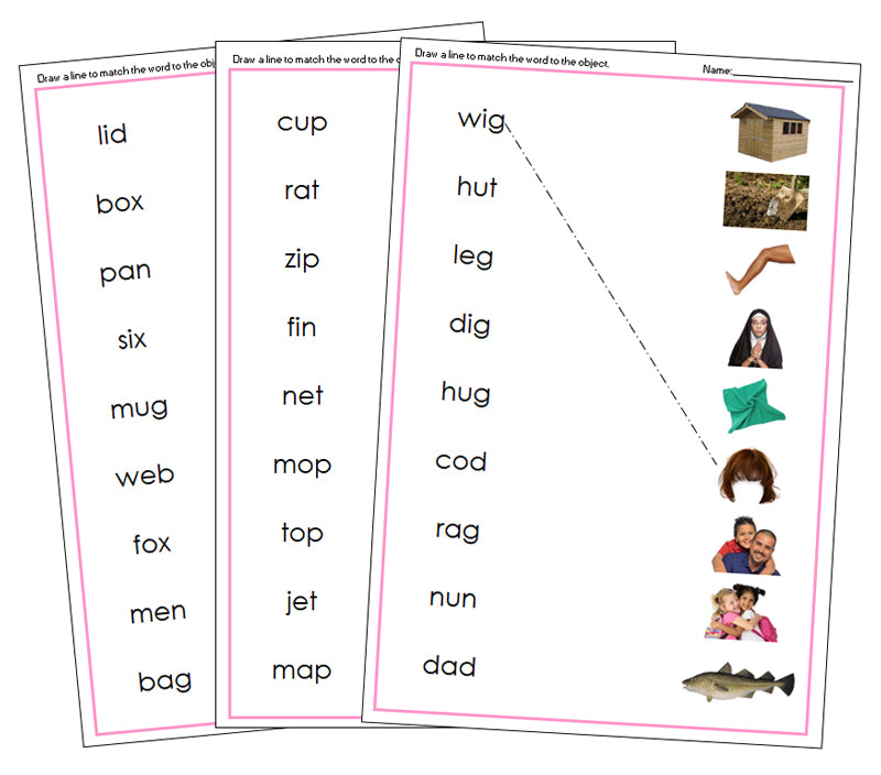 Montessori Pink Language Series (photos) - Montessori Digital Download ...