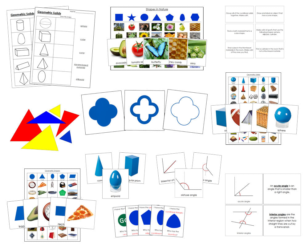 Primary Geometry Bundle - Montessori Print Shop