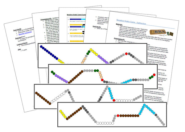 Montessori Subtraction Snake Game Task Cards & Instructions ...