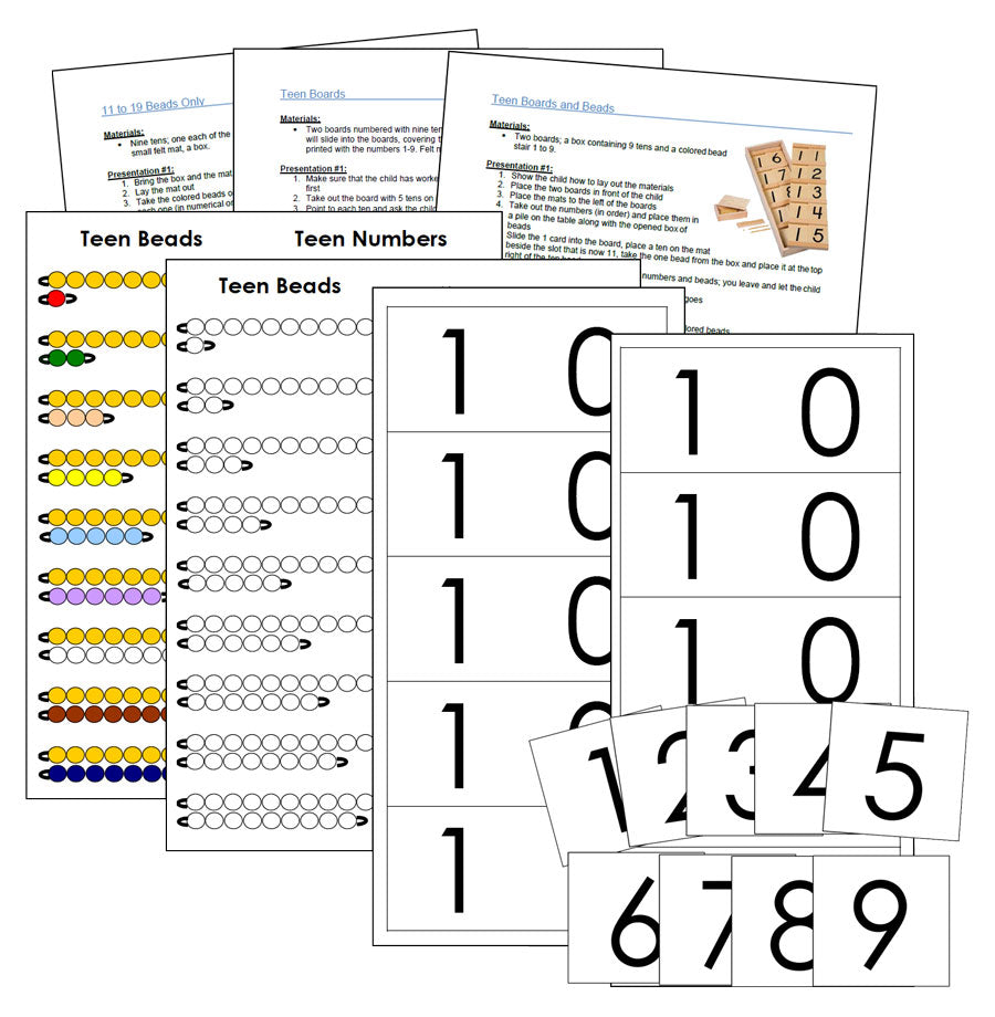 Teen Boards, Beads, & Worksheets - Montessori Print Shop