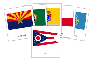 United States Flags - Montessori Digital Download - Montessori Print Shop