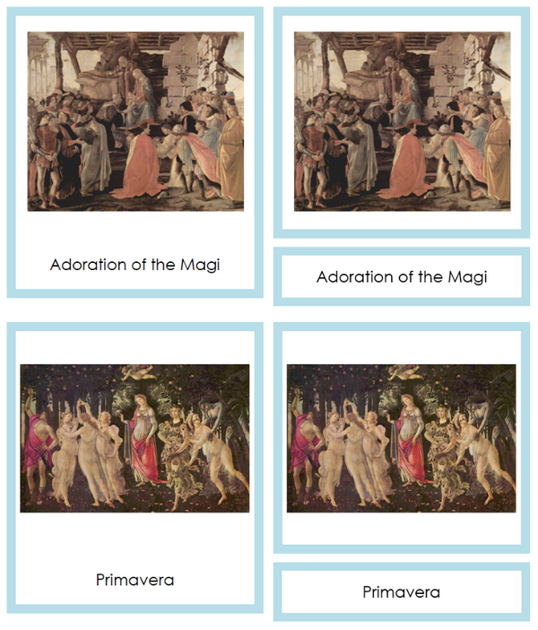 Art Cards Bundle (Set 1) - Montessori Print Shop Digital Download