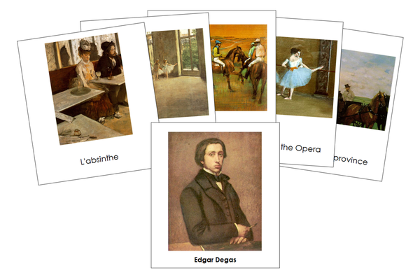 Edgar Degas Art Cards - Montessori Print Shop