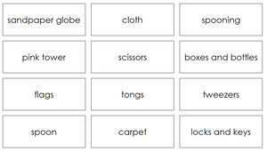 Montessori Environment Labels - Montessori Print Shop Digital Download