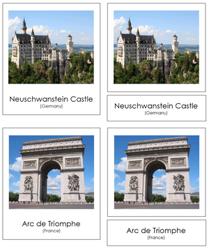 Landmarks of Europe - Montessori Print Shop Digital Download