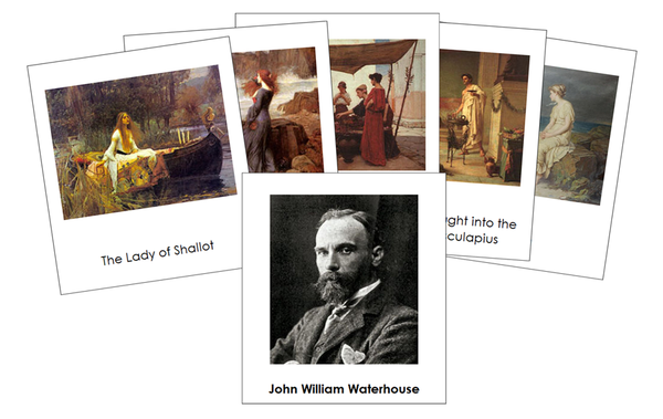 John William Waterhouse Art Cards - Montessori Print Shop Digital Download