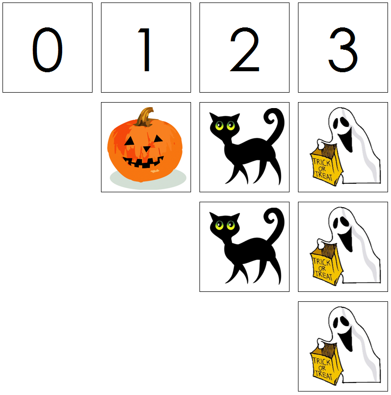 Numbers & Halloween Counters - Montessori Print Shop Digital Download