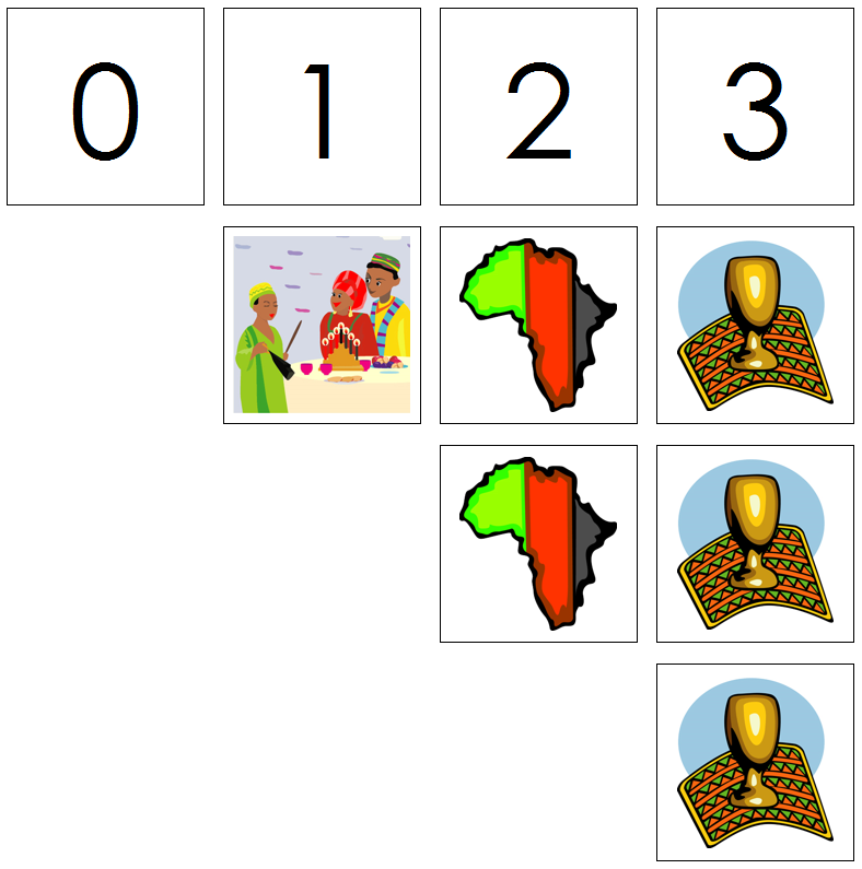 Numbers & Kwanzaa Counters - Montessori Print Shop