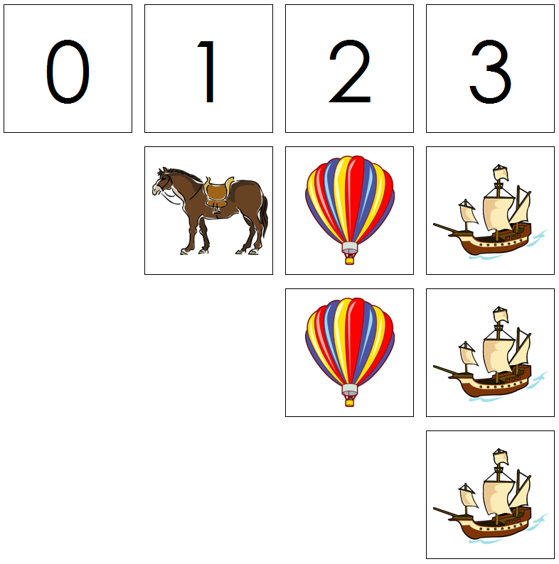 Numbers & Transportation Counters - Montessori Print Shop