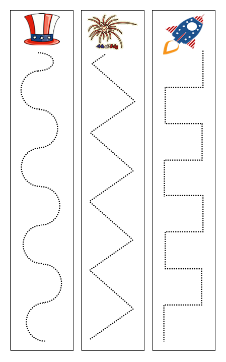 US 4th of July Cutting Work - Montessori Digital Download - Montessori ...