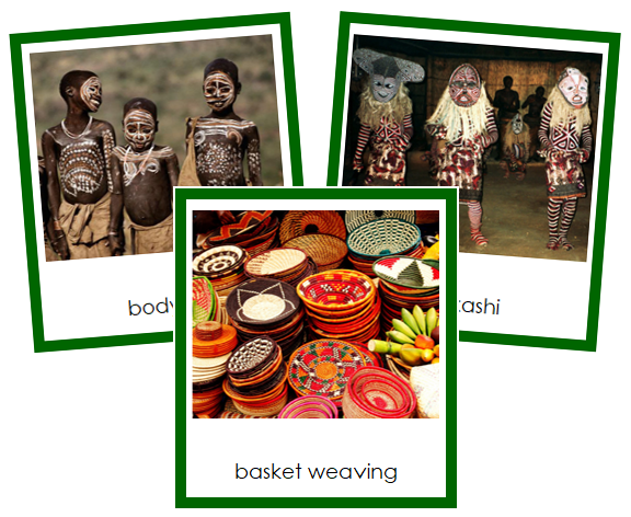 African Culture Cards - Montessori Print Shop