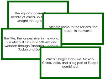 Fun Facts About Africa - Montessori Print Shop Digital Download