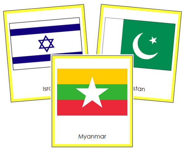 Asian Flags - Montessori Print Shop