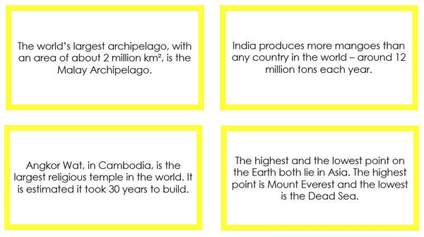 Asia Deluxe Continent Bundle - Montessori Print Shop