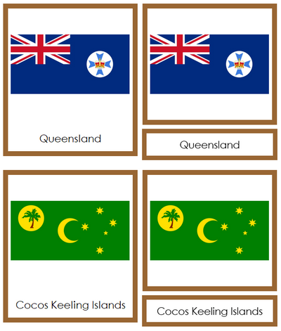 Australia/Oceania Continent Bundle - Montessori Print Shop Digital Download