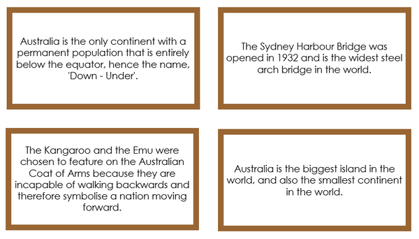 Australia/Oceania Deluxe Continent Bundle - Montessori Print Shop