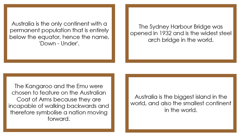 World Fun Facts Bundle (color borders) - Montessori Print Shop