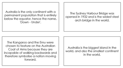 Australia/Oceania Deluxe Continent Bundle - Montessori Print Shop