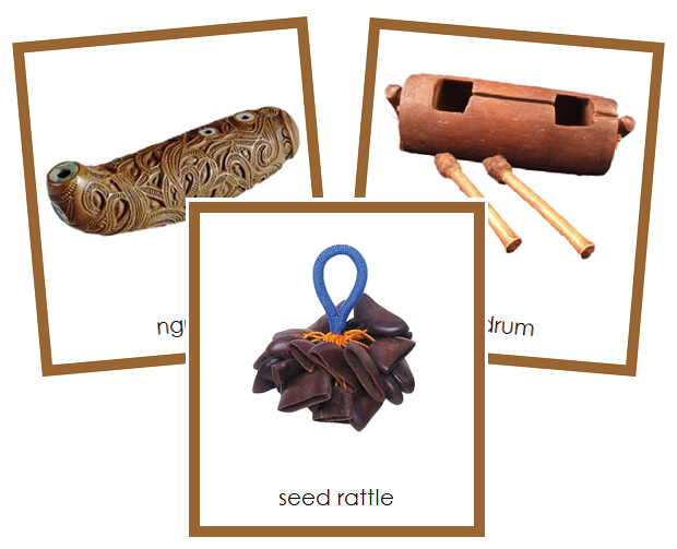 Australian and Oceanian Musical Instruments - Montessori Print Shop