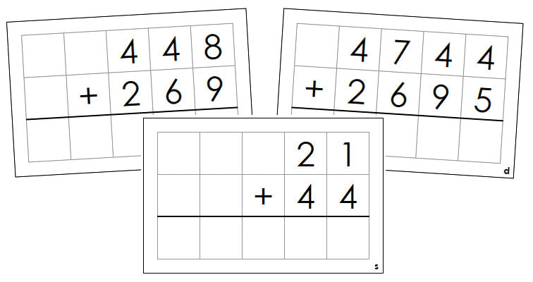 Addition Command Cards - Montessori Print Shop Digital Download