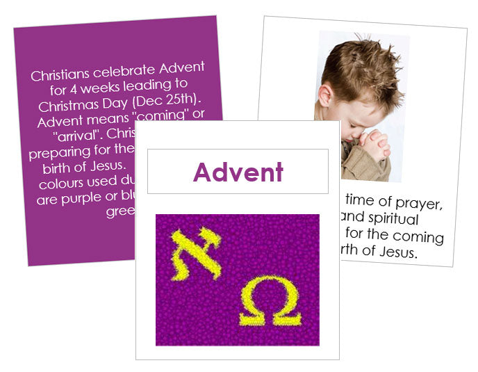Advent Cards & Booklet - Montessori Digital Download - Montessori Print ...