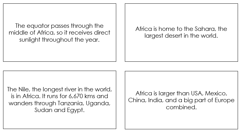 Africa Deluxe Continent Bundle - Montessori Print Shop