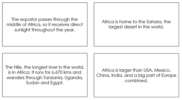 Africa Deluxe Continent Bundle - Montessori Print Shop