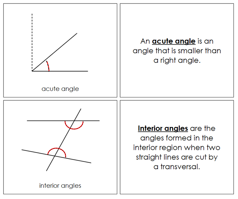 Study of Angles Book - Montessori Digital Download - Montessori Print Shop