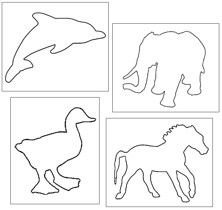 Animal Shapes Cutting & Pin Poke - Montessori Print Shop