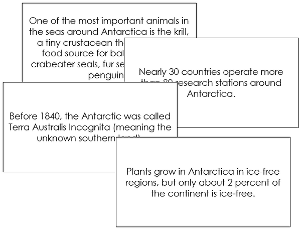 Antarctica Fun Facts - Montessori Print Shop