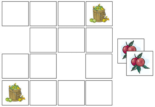 Apple Match-Up & Memory Game - Montessori Print Shop