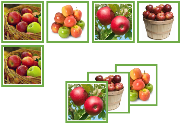 Apple Matching Cards - Montessori Print Shop
