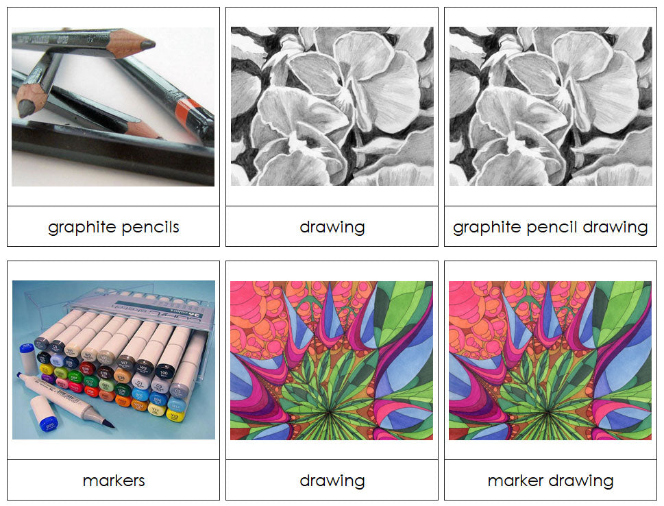 Printable 3-Part Art Cards - Montessori Print Shop
