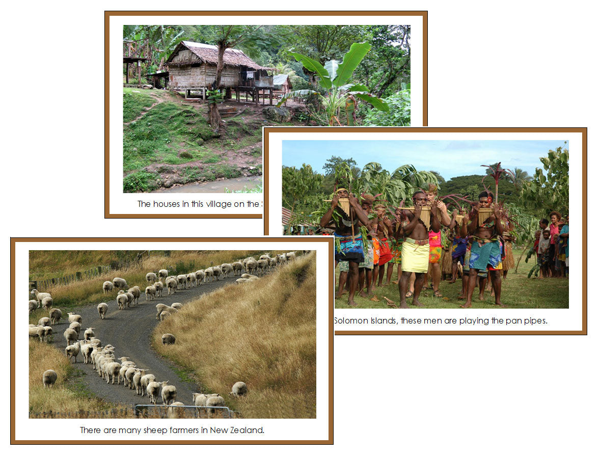 Australia/Oceania Continent Bundle - Montessori Print Shop