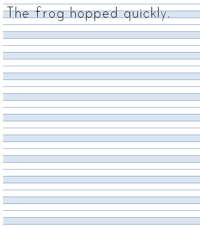 Montessori Blue-Lined Writing Paper - Montessori Digital Download ...