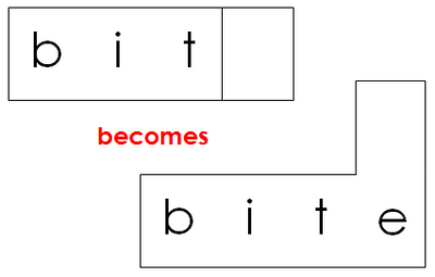 "Bossy E" Word Cards - Montessori Print Shop FREE Download