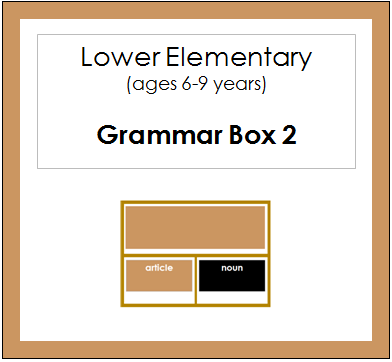 Montessori Grammar Box #3 borders (Adjectives) - Montessori Print Shop
