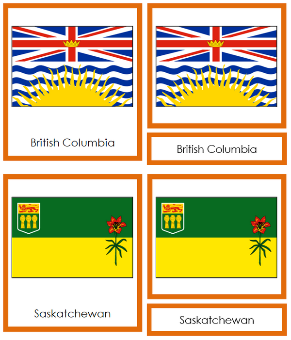 Canadian Flags - Montessori Print Shop