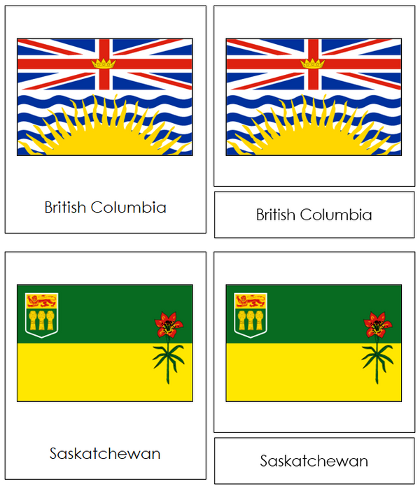 Canadian Flags - Montessori Print Shop