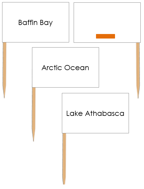 Canadian Flags: Outlines - Montessori Print Shop