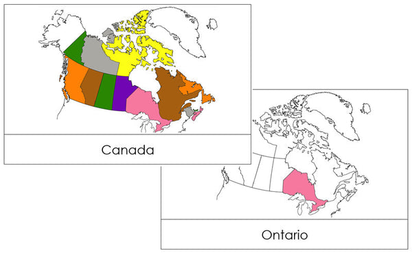 Flashcards of Canada - Montessori Print Shop Digital Download