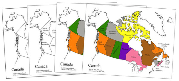 Canada Maps & Masters - Montessori Print Shop