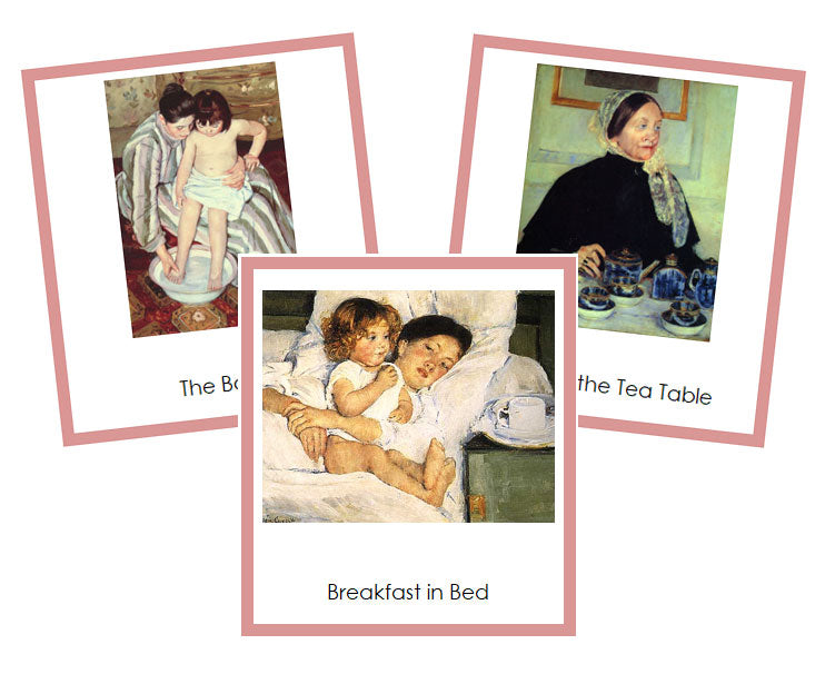 Mary Cassatt Art Cards (borders) - Montessori Print Shop