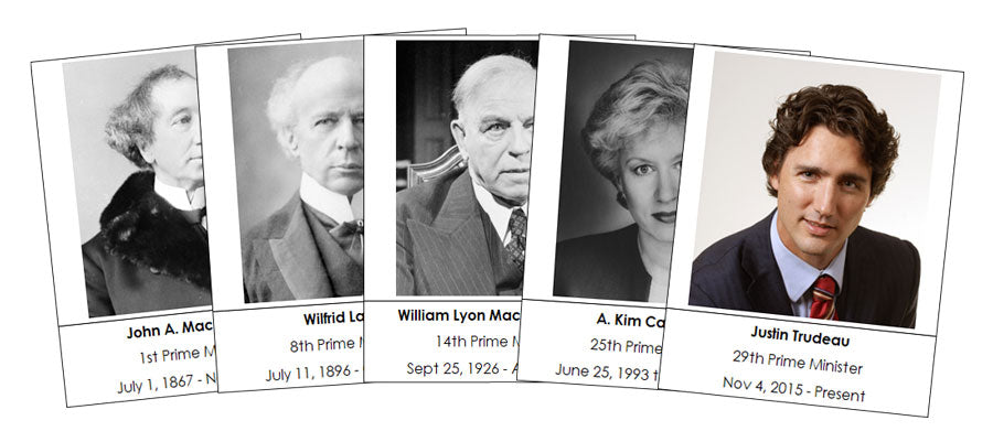 Prime Ministers of Canada - Montessori Print Shop