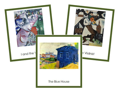 Marc Chagall Art Cards (borders) - Montessori Print Shop