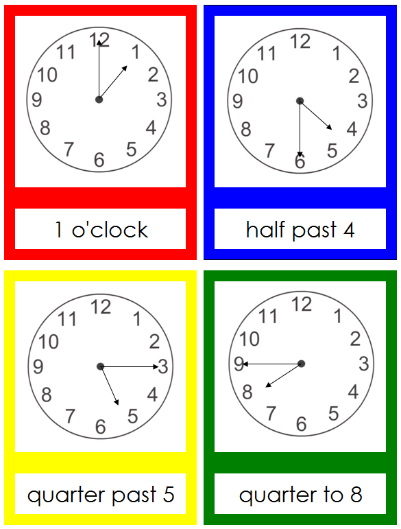 Printable Clock Series - Montessori Print Shop