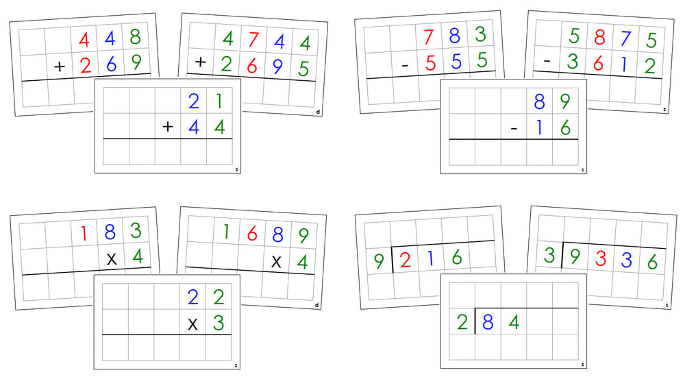 Montessori Math Operations Bundle - Montessori Print Shop